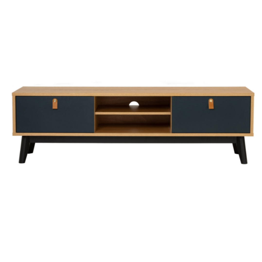 Carrie 1.5M TV Cabinet, Wood - Natural — Novena Furniture Singapore