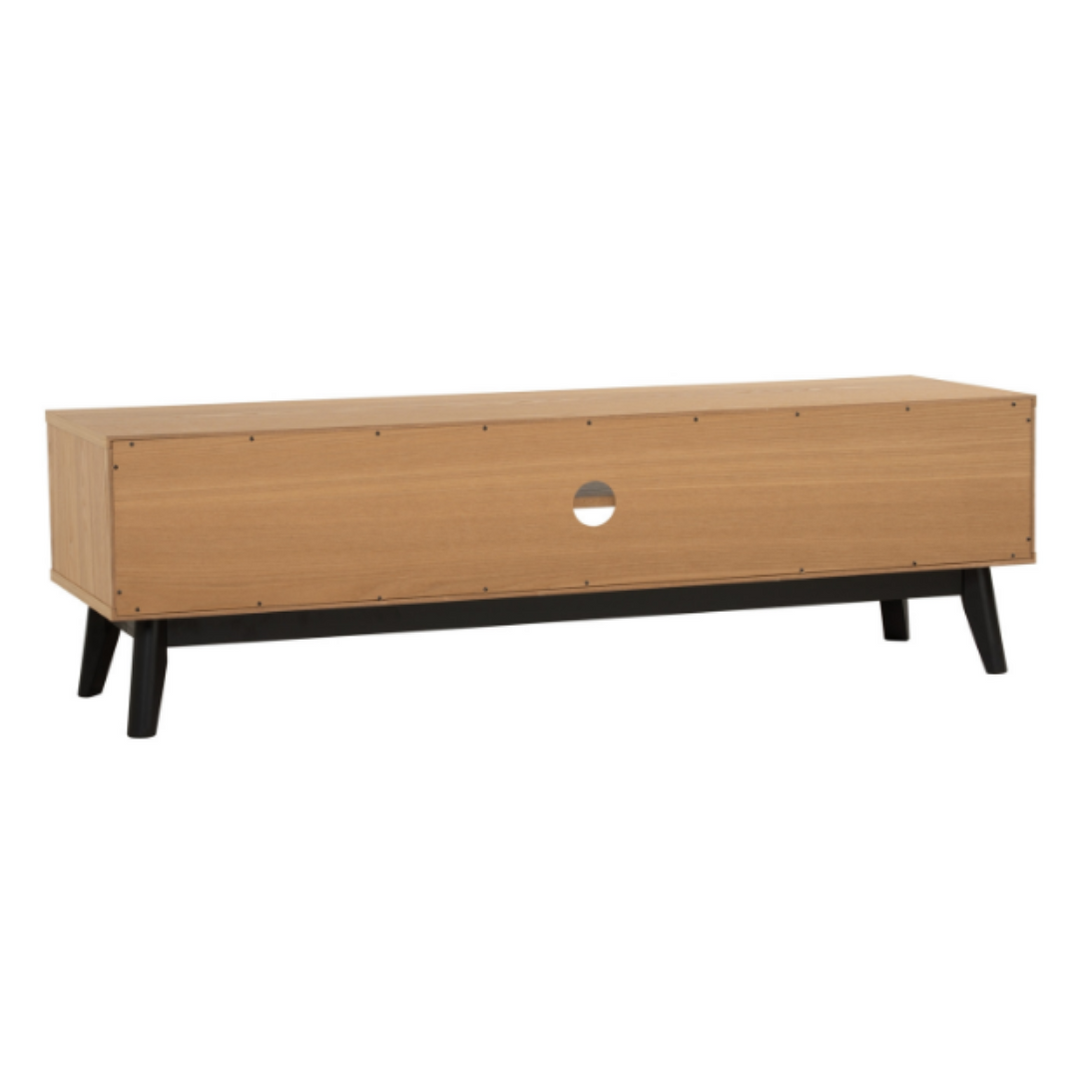 Carrie 1.5M TV Cabinet, Wood - Natural — Novena Furniture Singapore