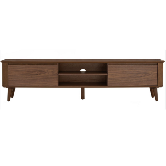 Debbie 1.8M TV Cabinet, Wood - Walnut | Novena Furniture Singapore