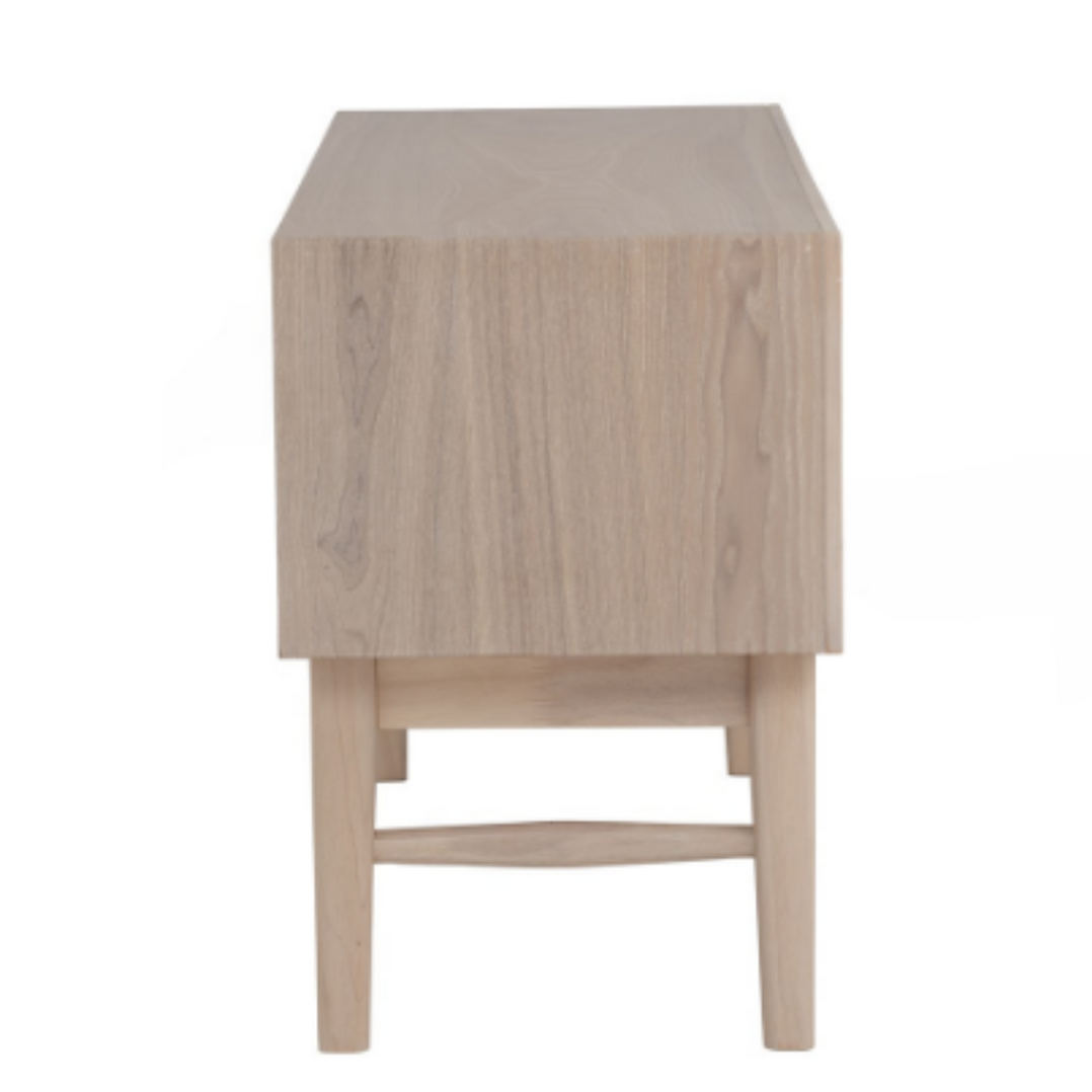 Hastin 1.2M TV Cabinet, Wood - White Wash — Novena Furniture Singapore