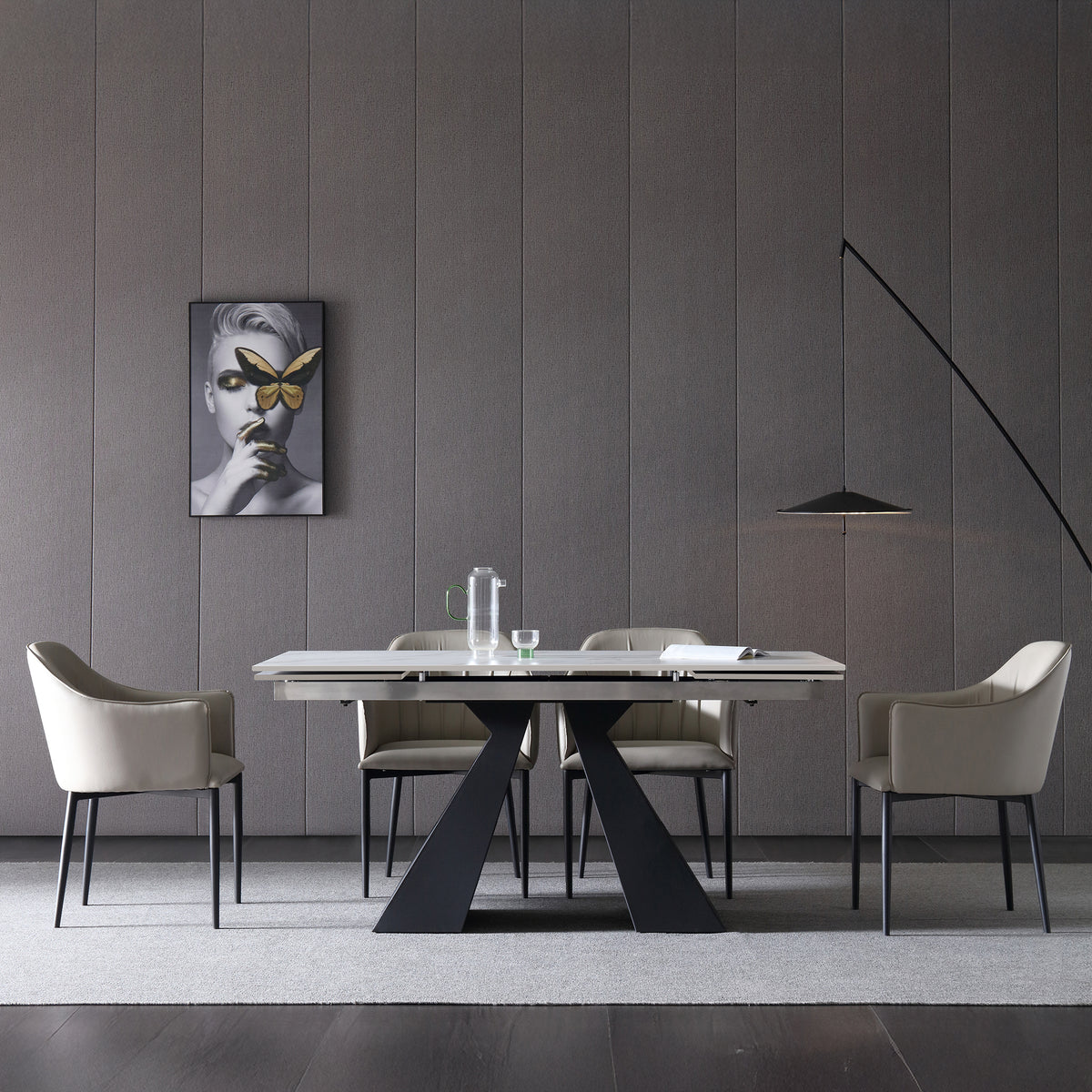 Sintered Stone Functional Dining Table, ND6027 — Novena Furniture Singapore