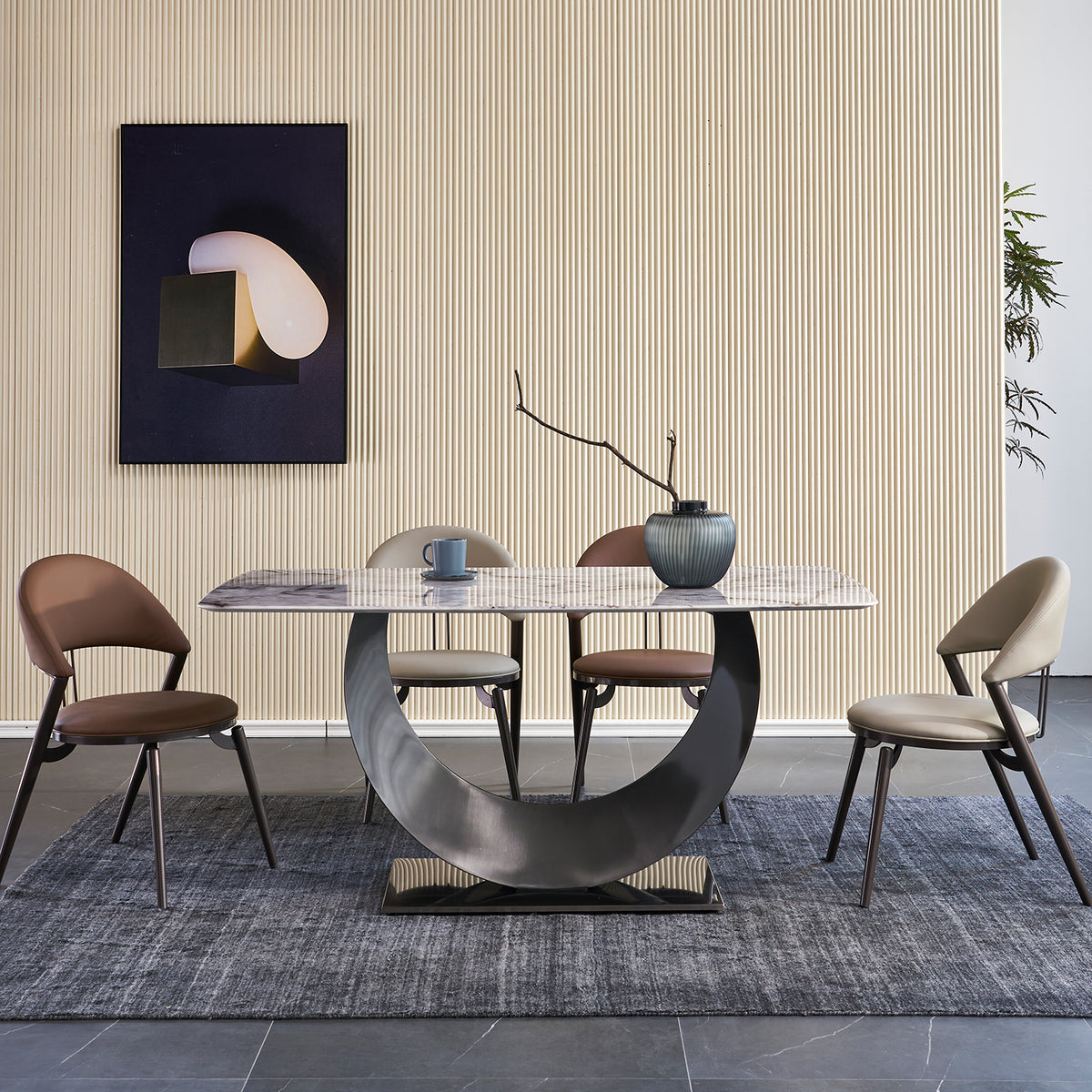 Sintered Stone Dining Table, ND6111 — Novena Furniture Singapore