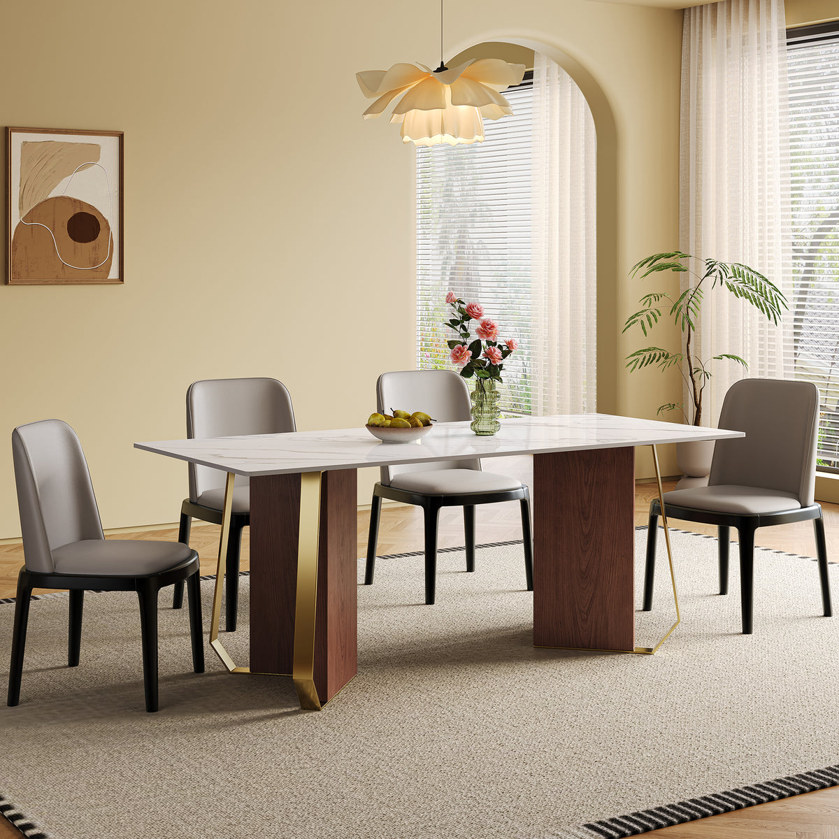 Sintered Stone Dining Table, ND6163 — Novena Furniture Singapore