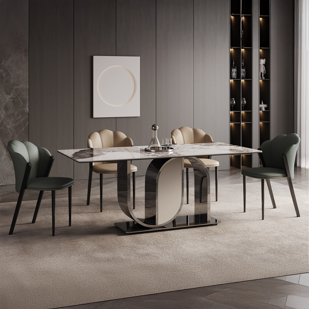 Sintered Stone Dining Table, ND6182 — Novena Furniture Singapore