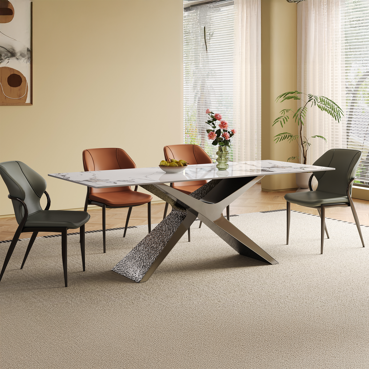 Sintered Stone Dining Table, ND6309 — Novena Furniture Singapore