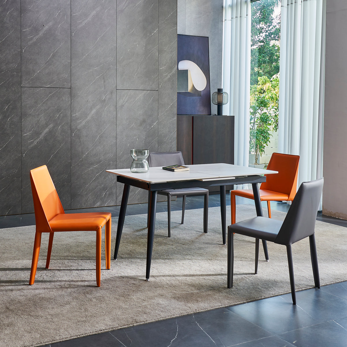 Sintered Stone Functional Dining Table, ND653 — Novena Furniture Singapore