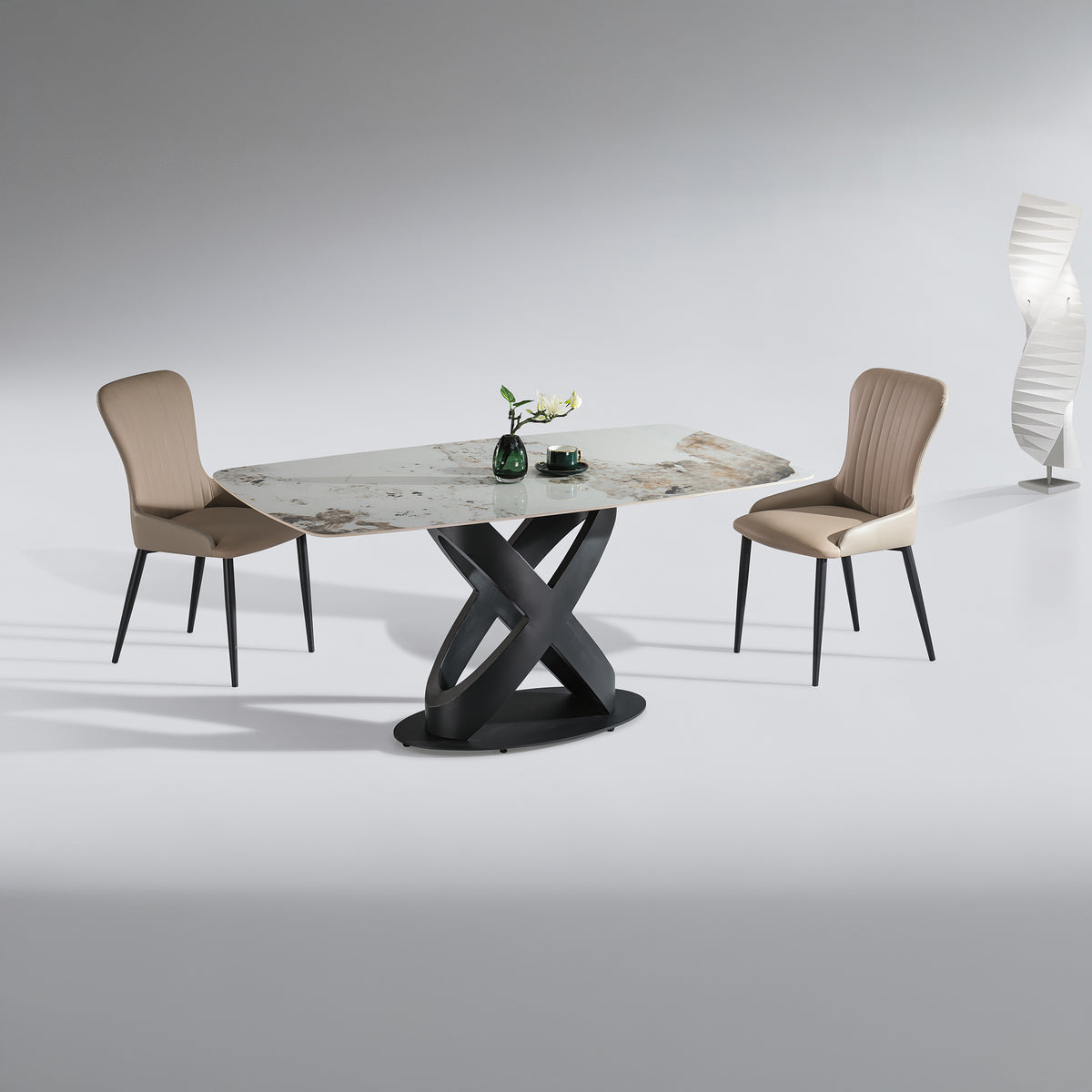 Sintered Stone Dining Table, ND673 — Novena Furniture Singapore