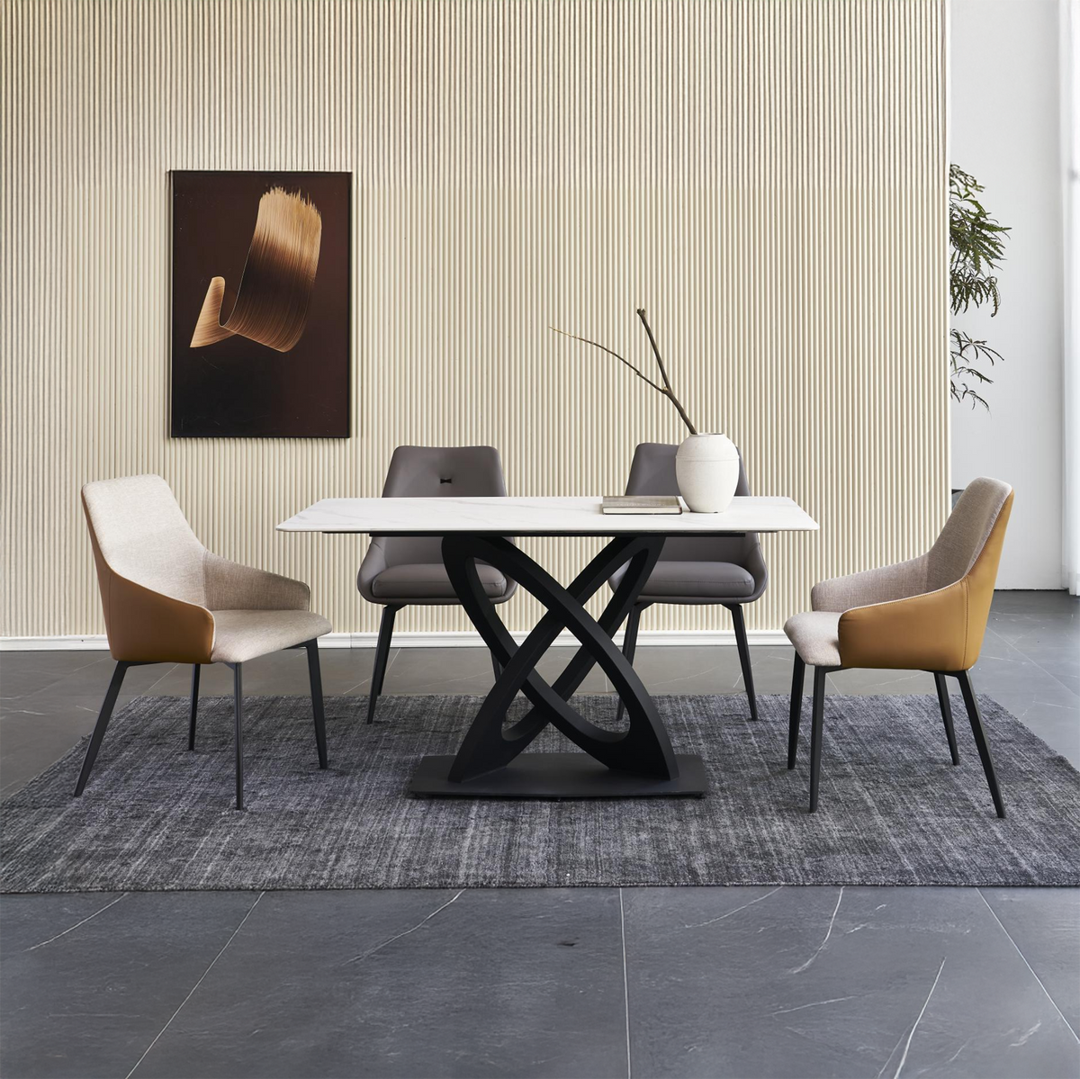 Sintered Stone Dining Table, ND6888 — Novena Furniture Singapore