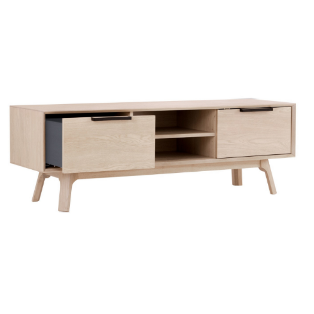 Naru 1.5M TV Cabinet, Wood — Novena Furniture Singapore