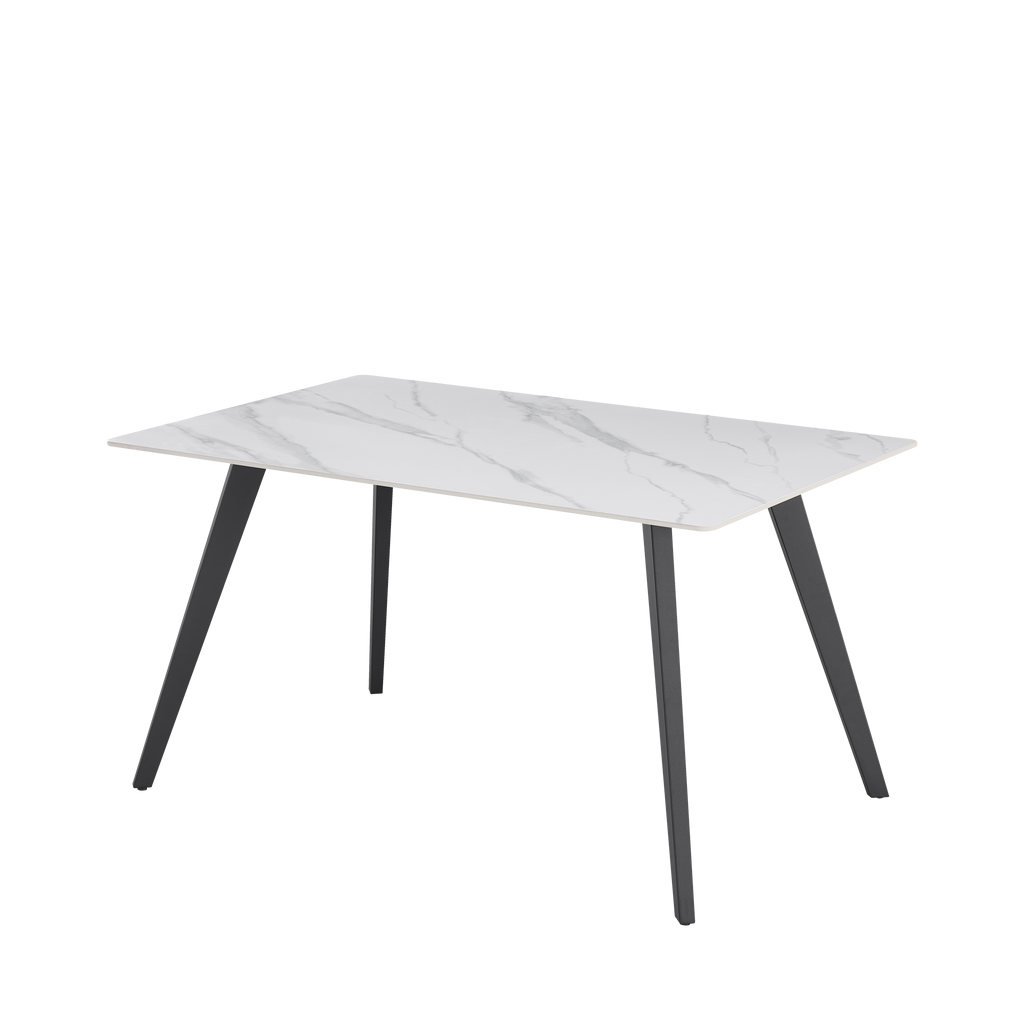 Sally II 1.4M Dining Table - Sintered Stone - Matte Grey/ White ...
