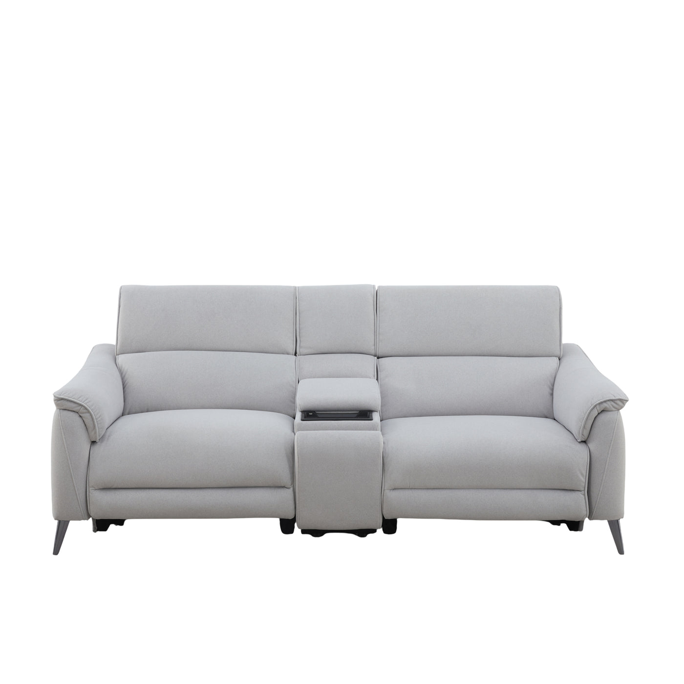Xander 2.5 Seater Electric Recliner Sofa with Console Box, Fabric ...