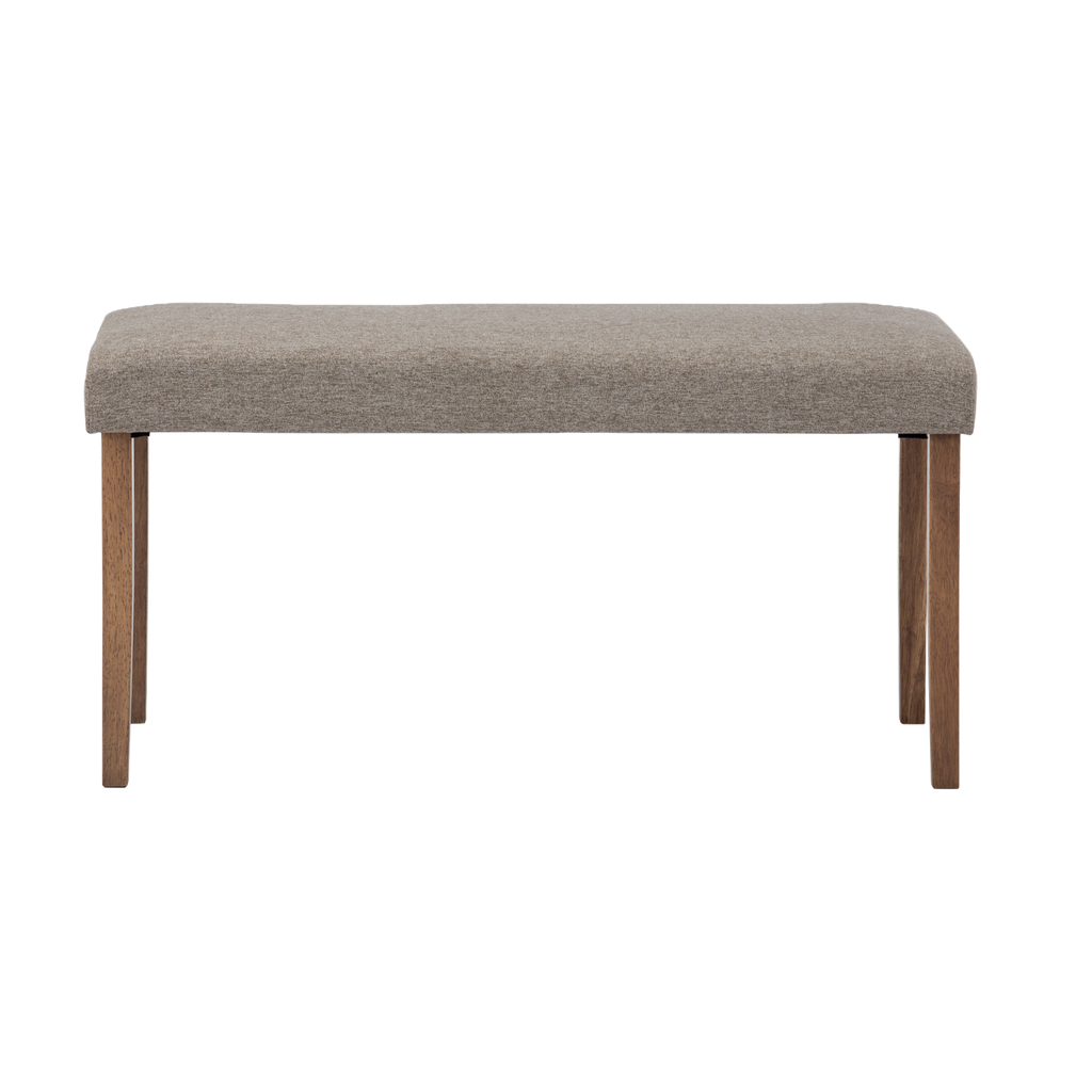 Lenore Dining Bench, Wood/Fabric - Cocoa/Harmonic Tan | Novena ...