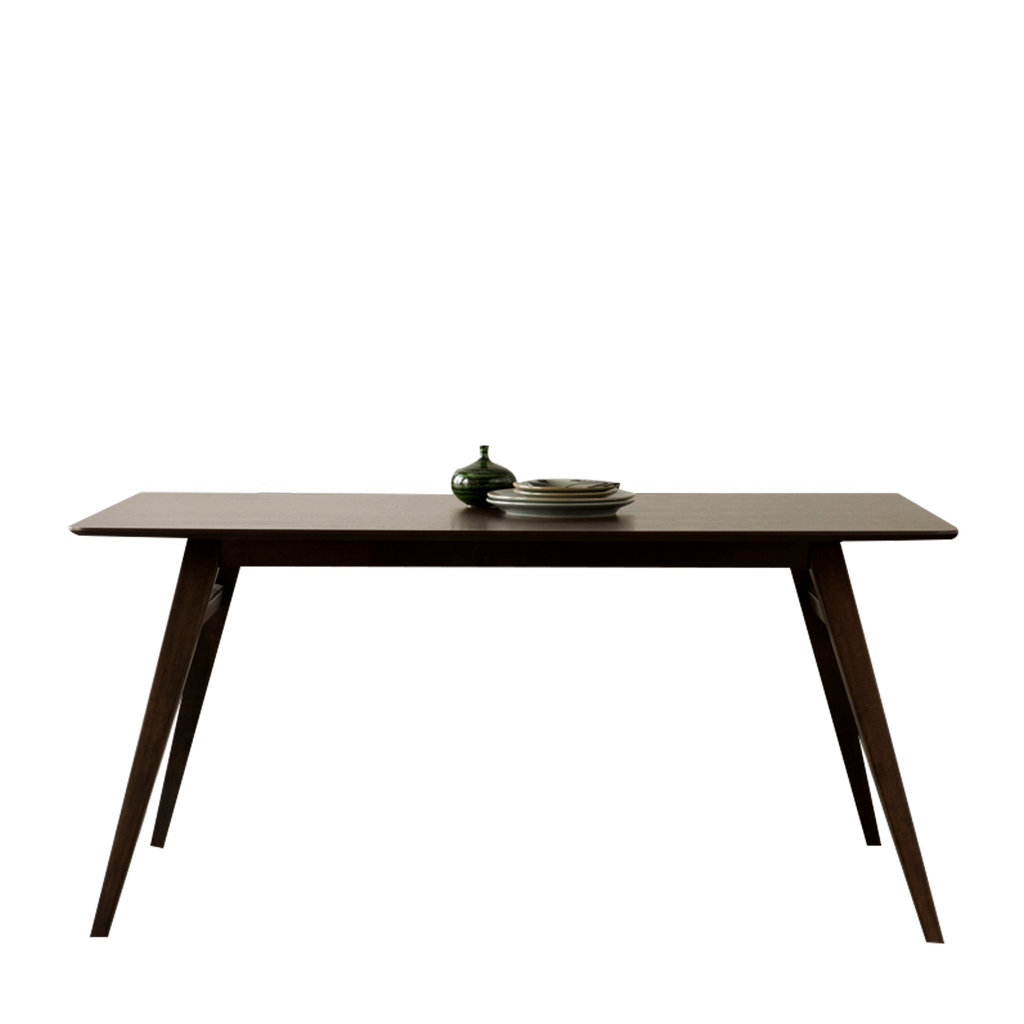 Morgan 1.6m Dining Table, Wood - Cocoa | Novena Furniture Singapore