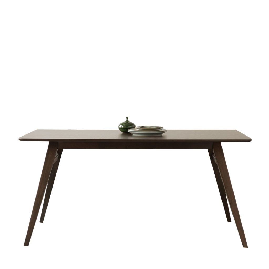 Morgan 1.6m Dining Table, Wood - Cocoa | Novena Furniture Singapore